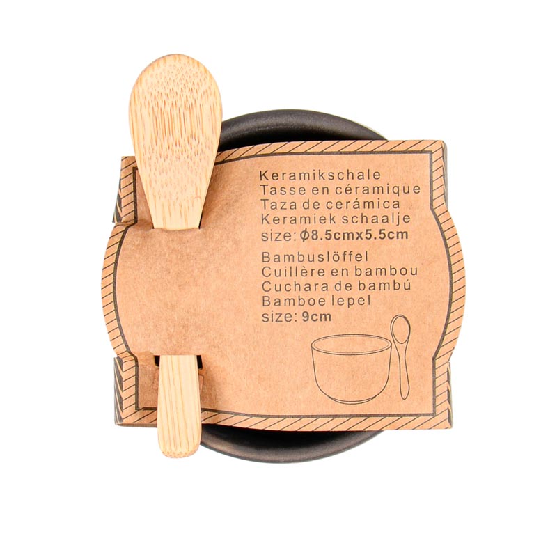 Set de tapas avec bol et cuillère 9x8x6.6cm - L'Incroyable